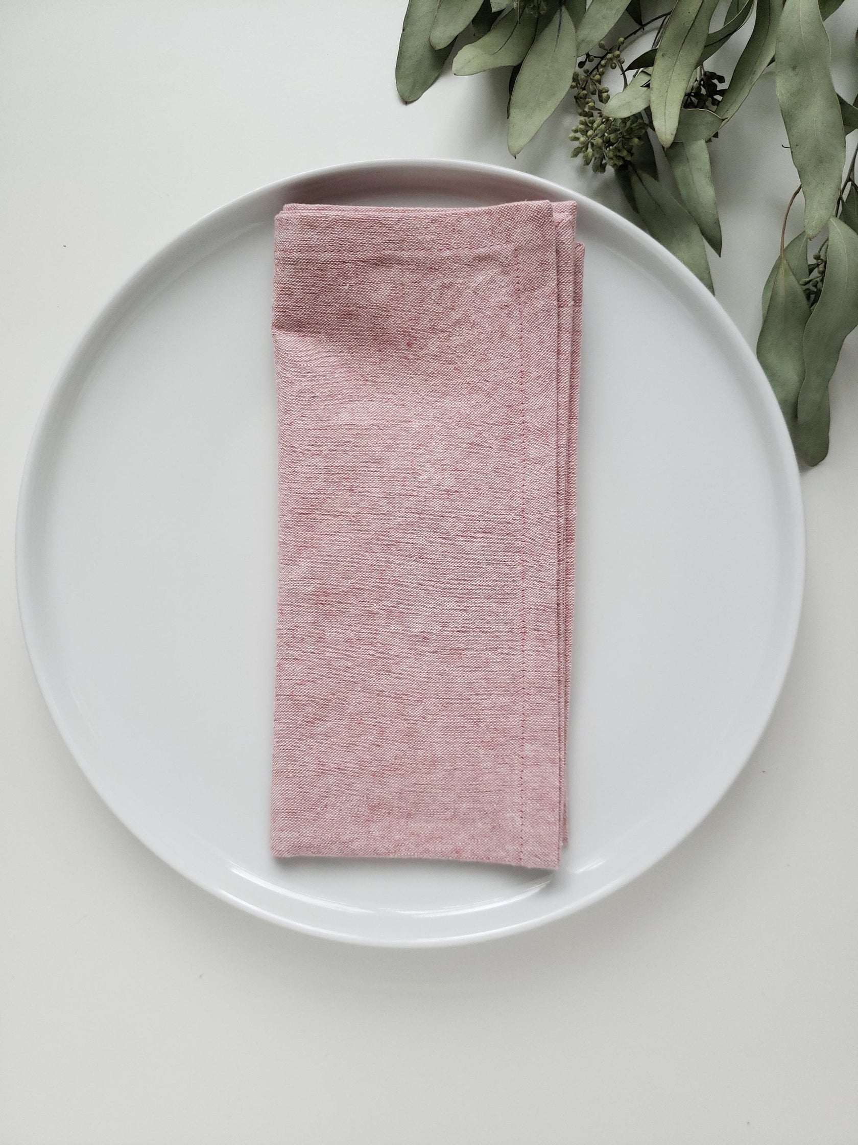Pink Linen Cloth Napkins – 90 West Linen Co.