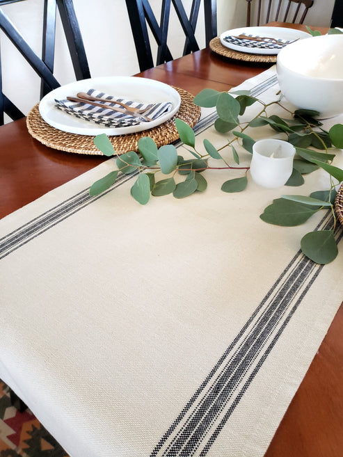 Grain Sack Table Runner – 90 West Linen Co.