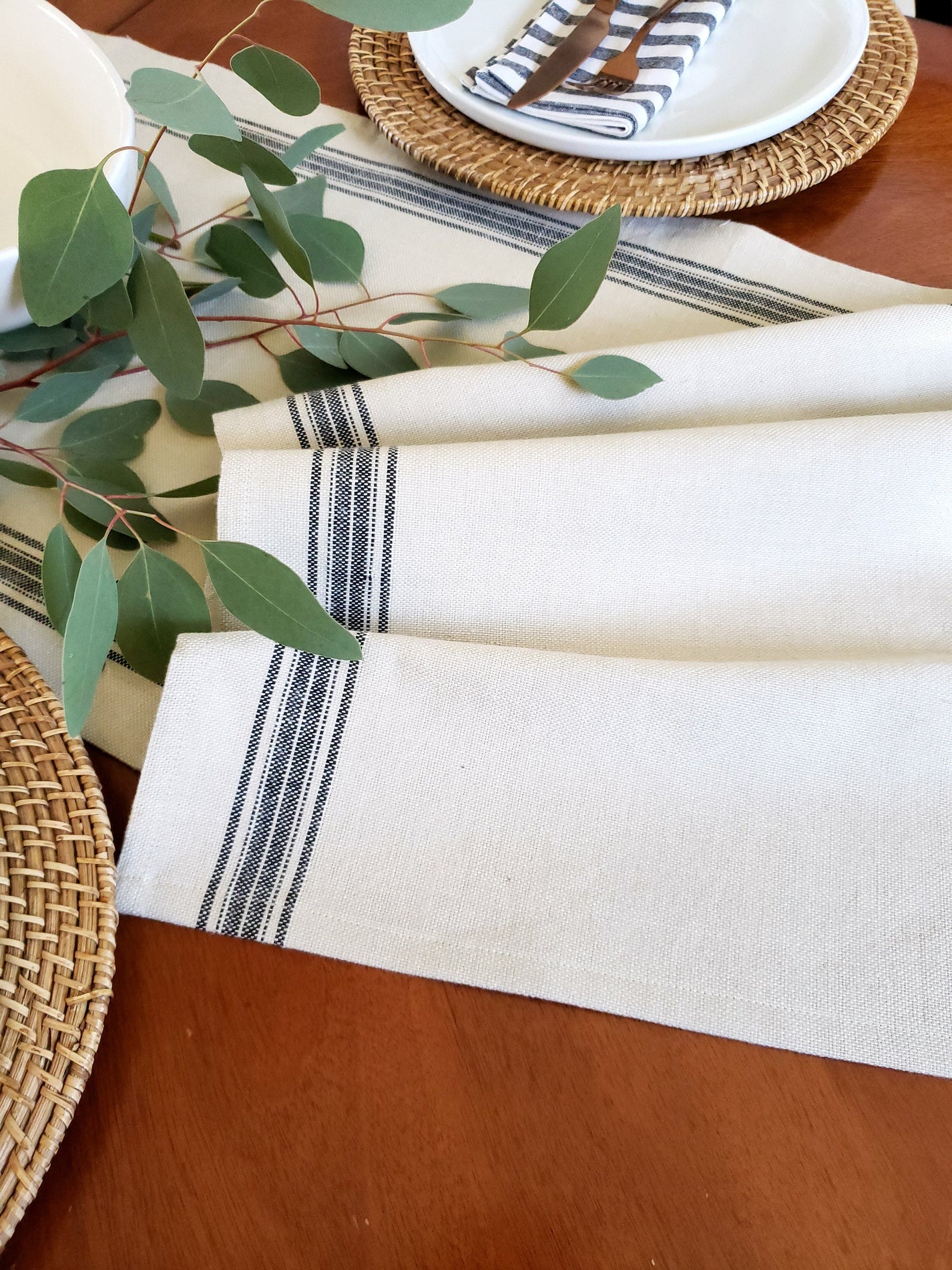 Grain Sack Table Runner – 90 West Linen Co.