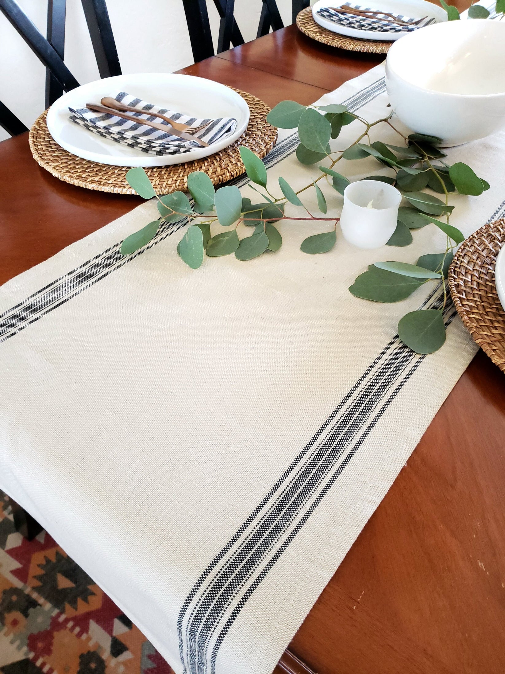 Grain Sack Table Runner – 90 West Linen Co.