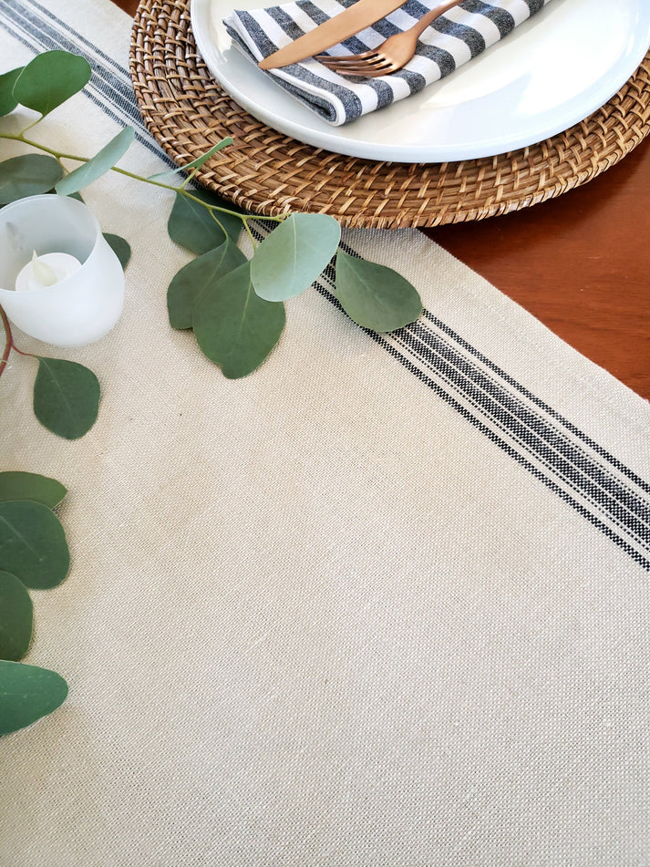 Grain Sack Table Runner – 90 West Linen Co.